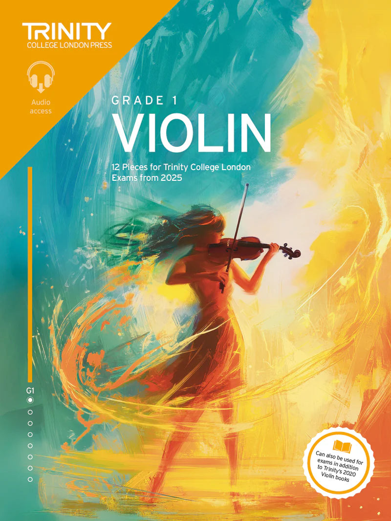 Trinity Violin from 2025 Grade 1 Book with Online Audio – Syrinx Music